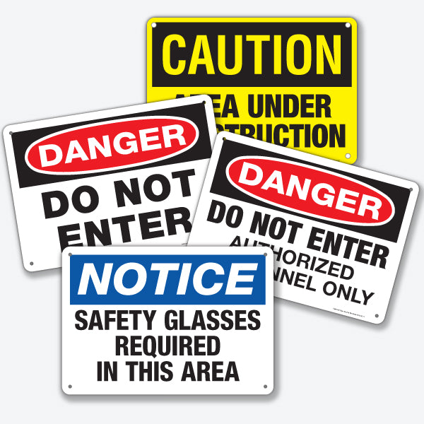 Safety, Caution, Danger Signs | National Sign Source - Made in USA