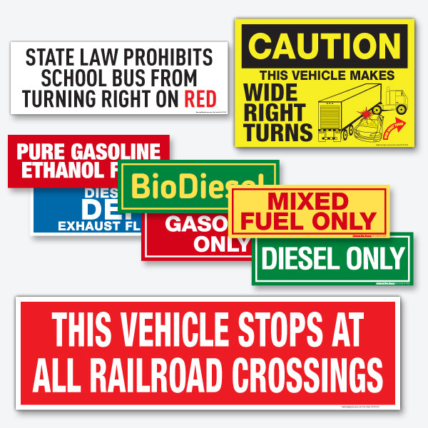 Transportation and Automotive Safety Signs, Stickers - Made in USA ...